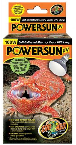 Zoomed Powersun 100w ( UVB + Calor) – ReptileInk